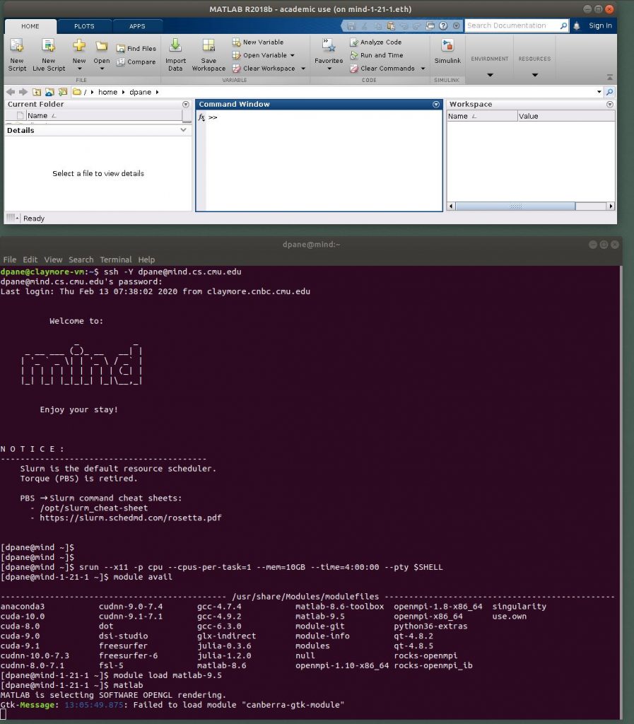 Matlab – CMU Neuroscience Institute Computing